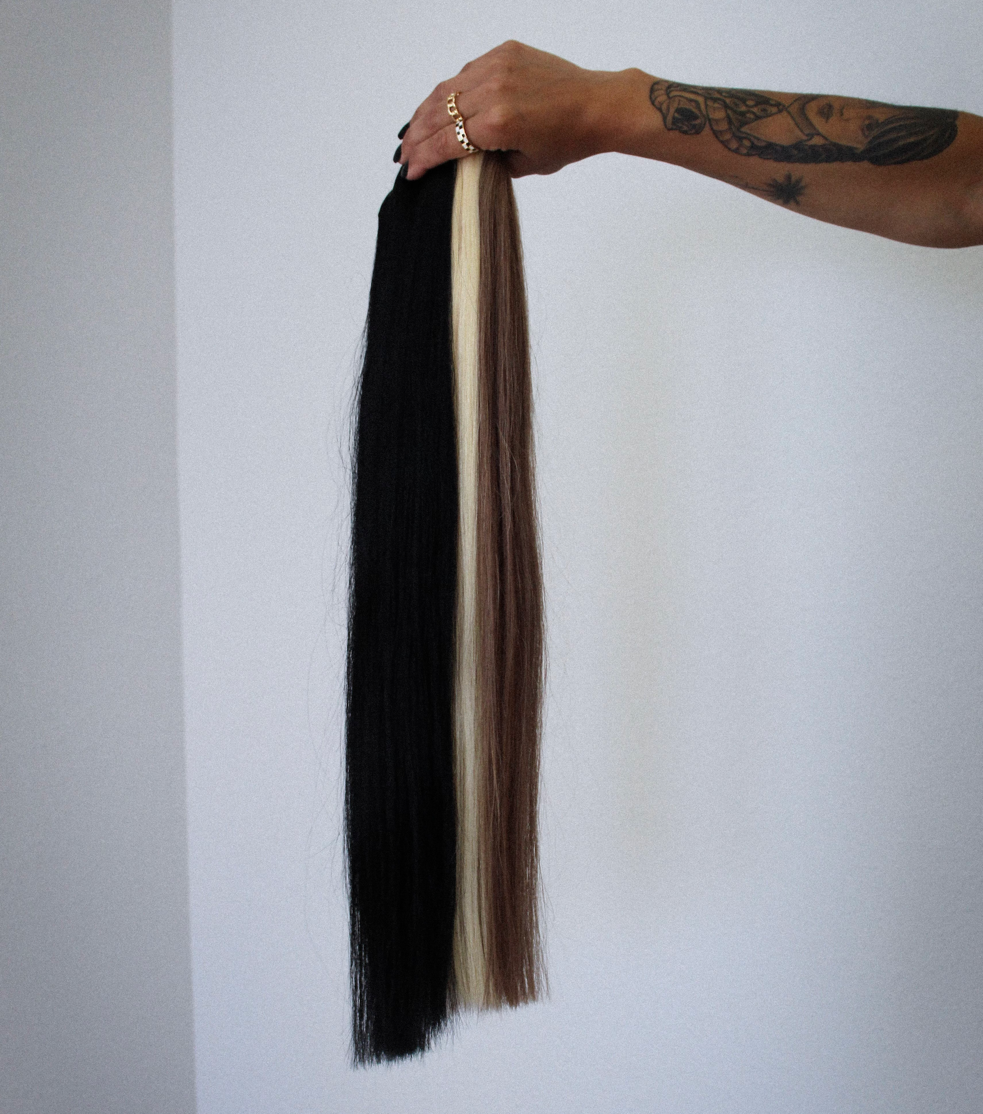 Straight Hand-Tied Hair Extensions – Mourning Hair